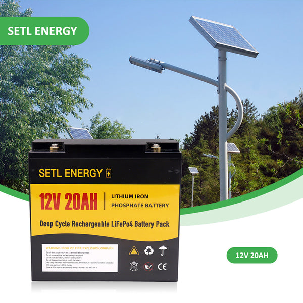 12v 20Ah Battery Lithium Battery LiFePO4(181 x 77 x 168mm) – SETL ENERGY
