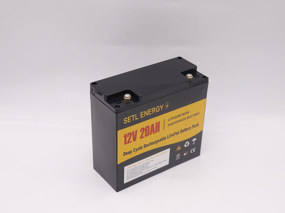 12v 20Ah Battery Lithium Battery LiFePO4(181 x 77 x 168mm) – SETL ENERGY