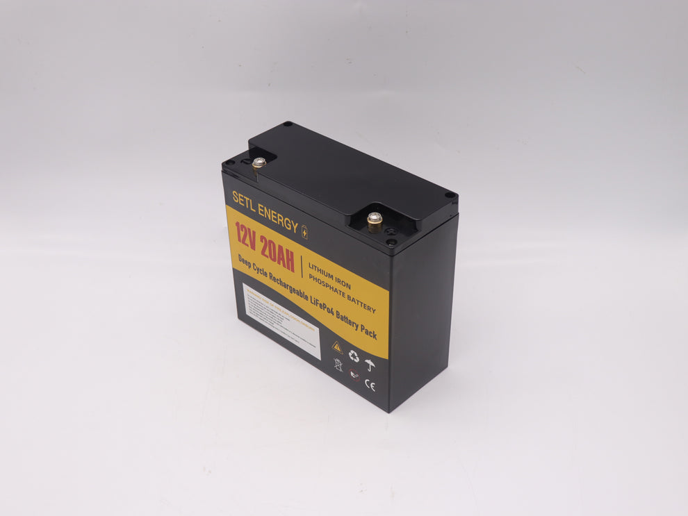 12v 20Ah Battery Lithium Battery LiFePO4(181 x 77 x 168mm) – SETL ENERGY